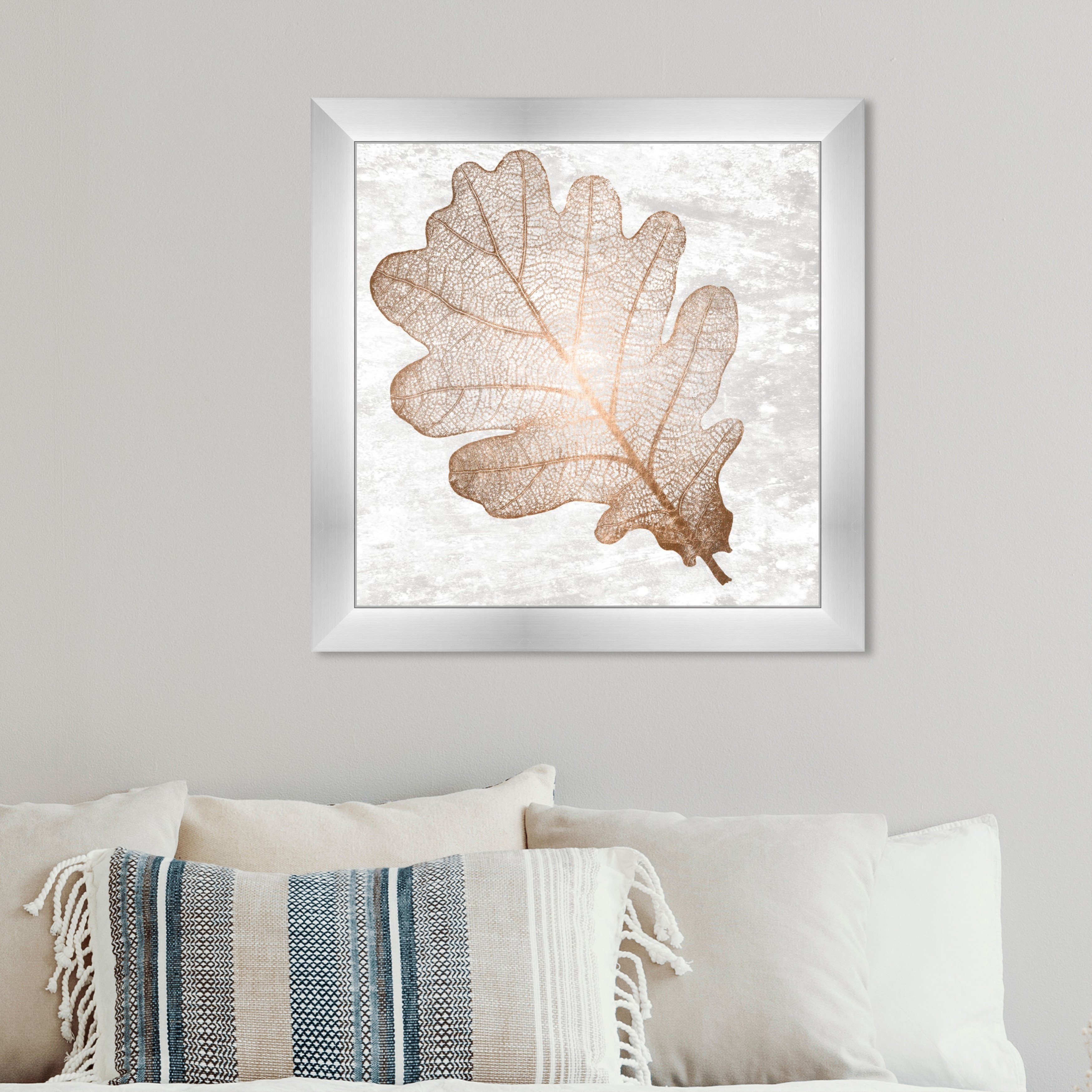 Oliver Gal Oak Copper Leaf, Vintage Oak Tree Modern Bronze " Oak Copper Leaf " by Oliver Gal ...
